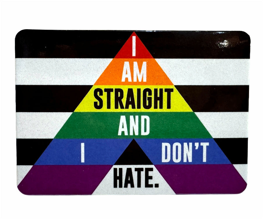 Straight Ally Magnet – Bourbon Pride